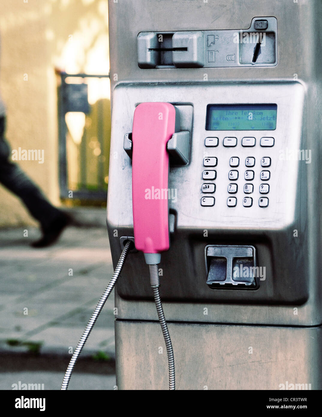 Pink phone booth hi-res stock photography and images - Alamy