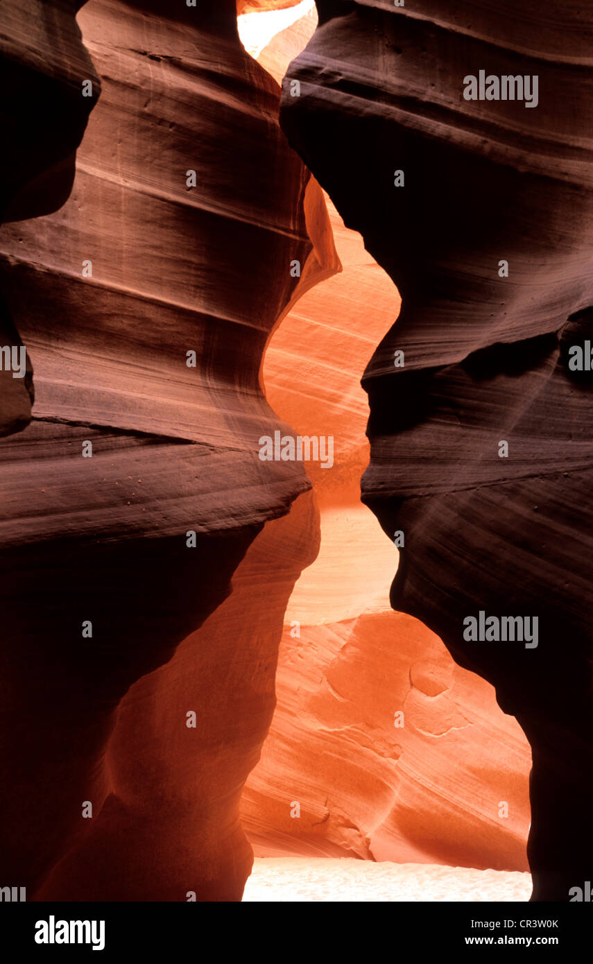 United States, Utah, Navajo Indian Reservation, Antelope Canyon Stock ...
