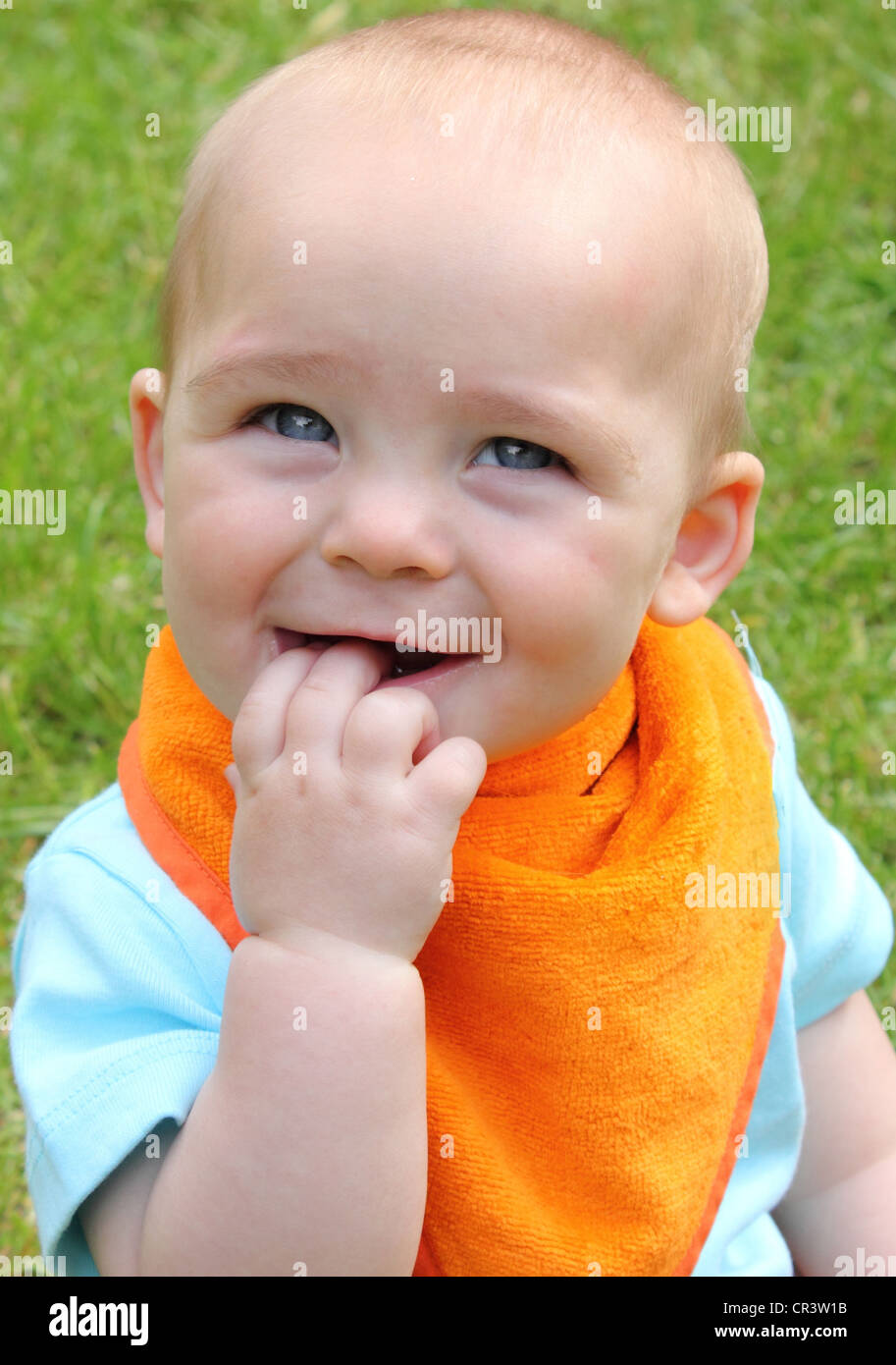Young Baby Boy Stock Photo - Alamy