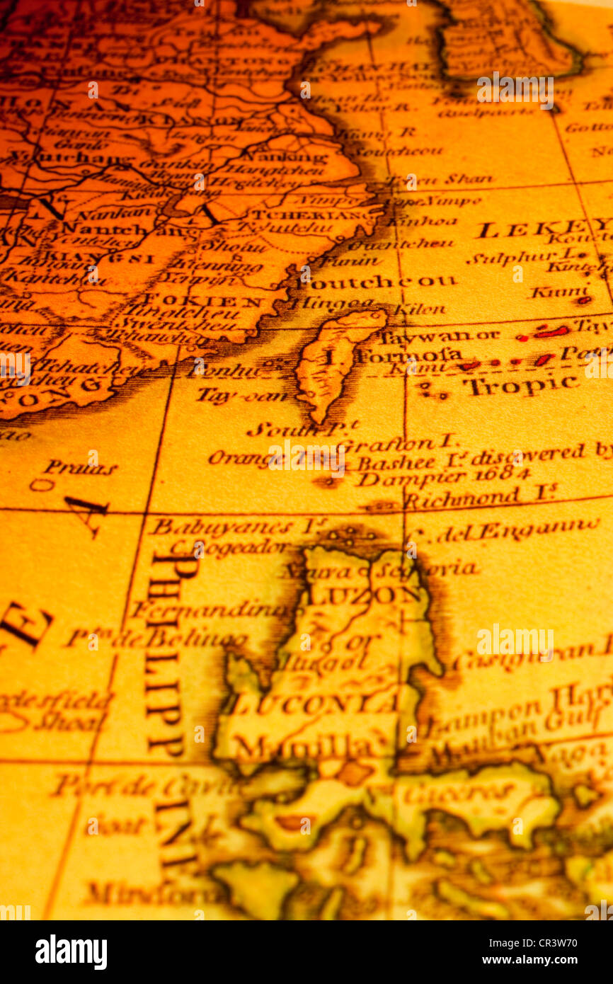 Map of china coast hi-res stock photography and images - Alamy