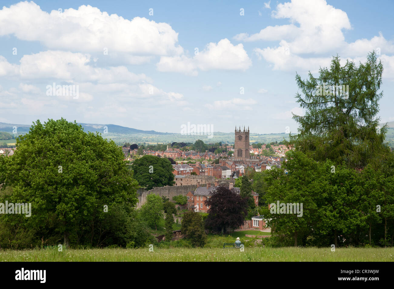 Summers Day, Ludlow, Shropshire Stock Photo - Alamy