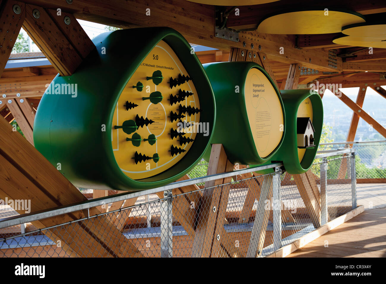 Wood viewing platform, nature trail and information boards about the ...