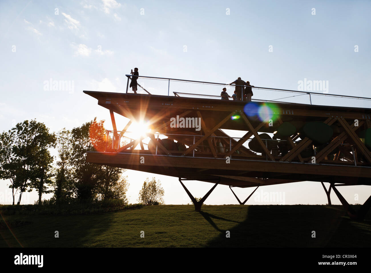 Wood viewing platform, nature trail and information about the diversity ...