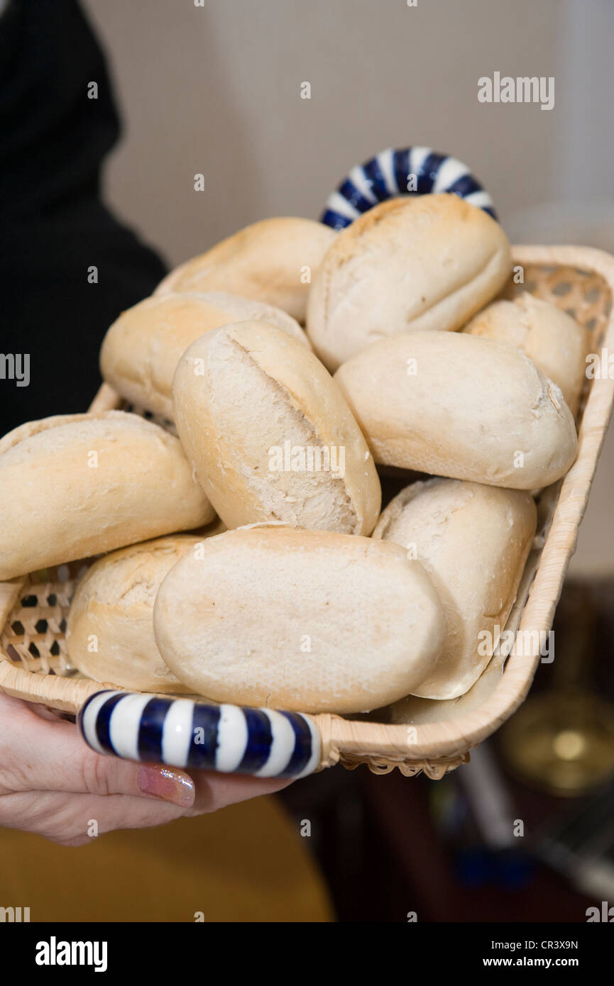 Basket of bread and rolls hi-res stock photography and images - Alamy