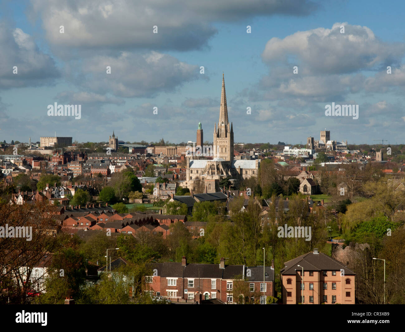 Norwich, UK Skyline Stock Photo - Alamy