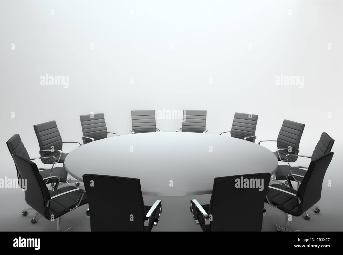 An empty meeting room and conference table Stock Photo - Alamy