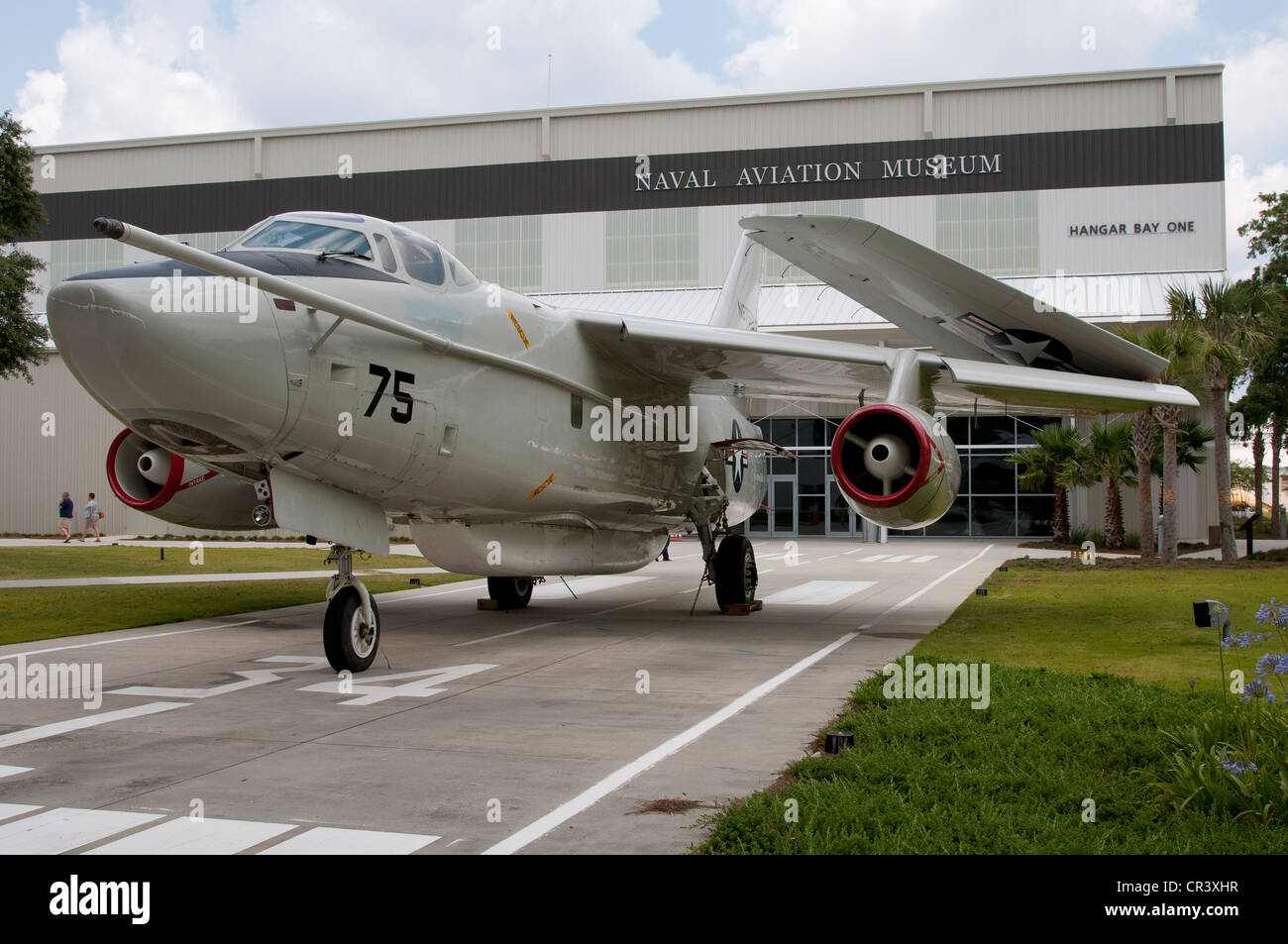 A Douglas TA-3D outside the Naval Aviation Museum Hangar Bay One in ...