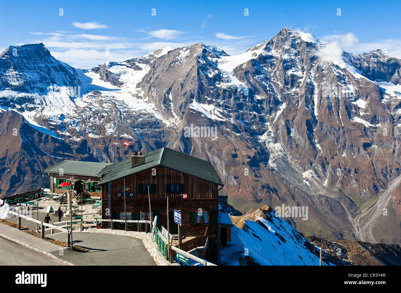 Austria, Salzburg Land, Fusch, Fuschertal Valley and Hohe Tauern Massif ...