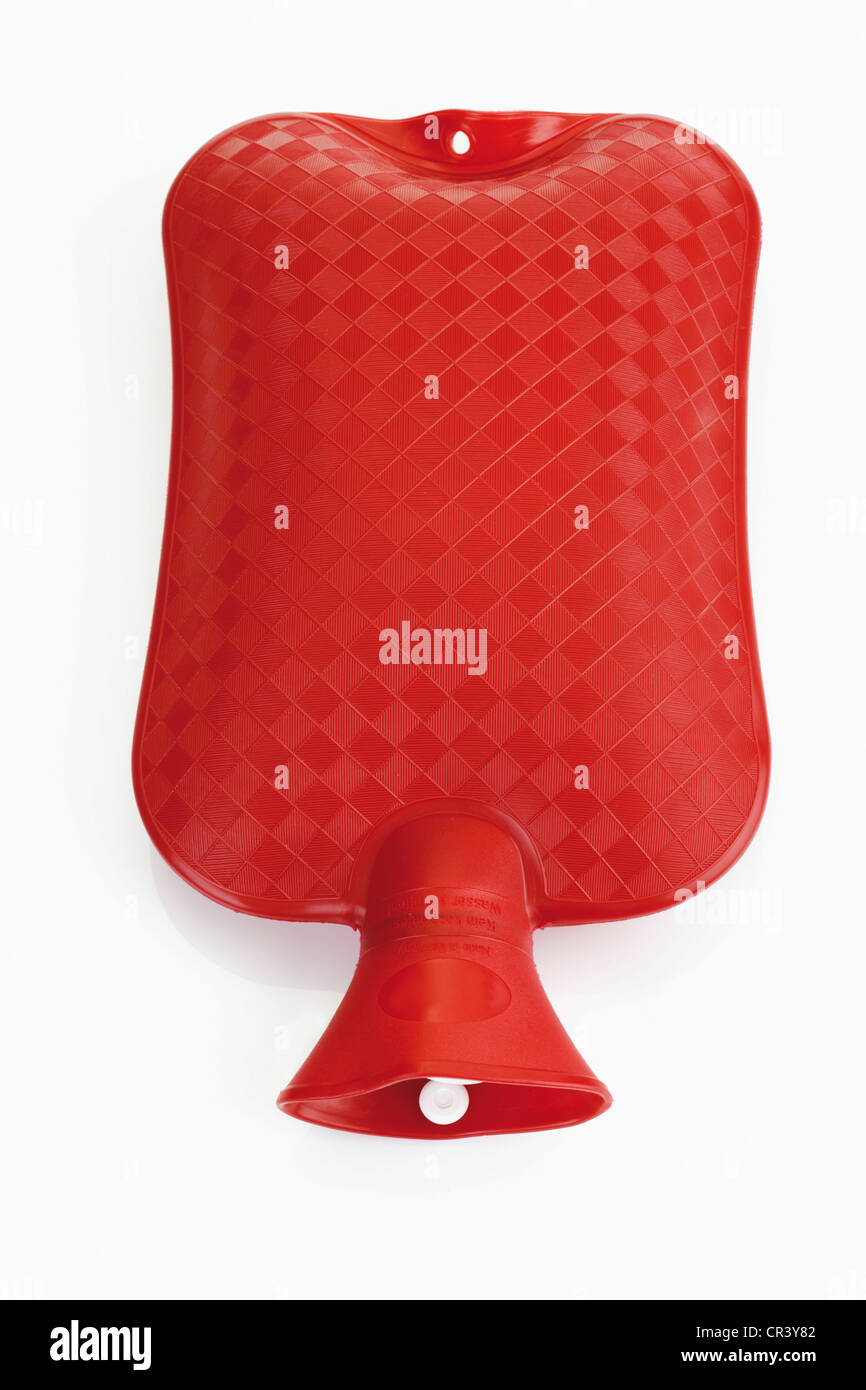 Red hot water bottle Stock Photo - Alamy