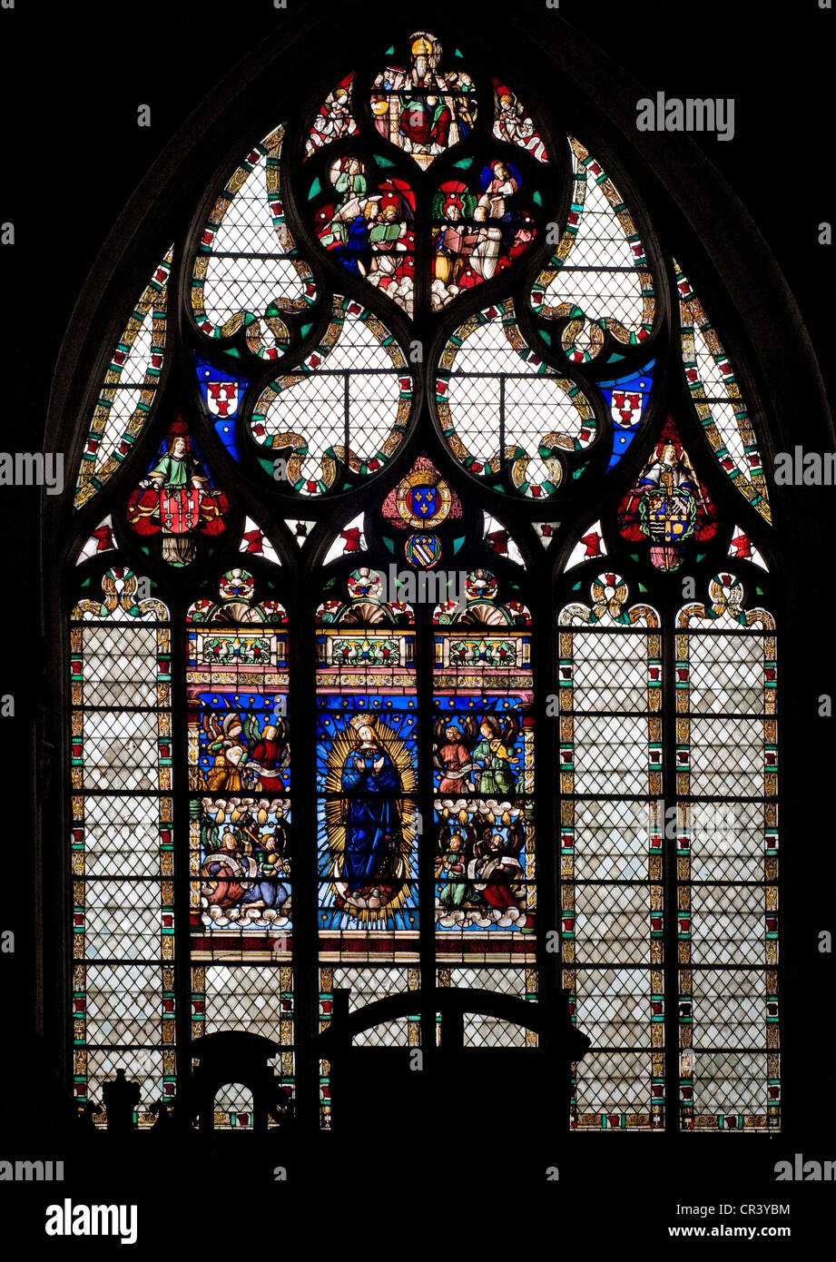 Stained glass cathedral window windows religious religion french ...