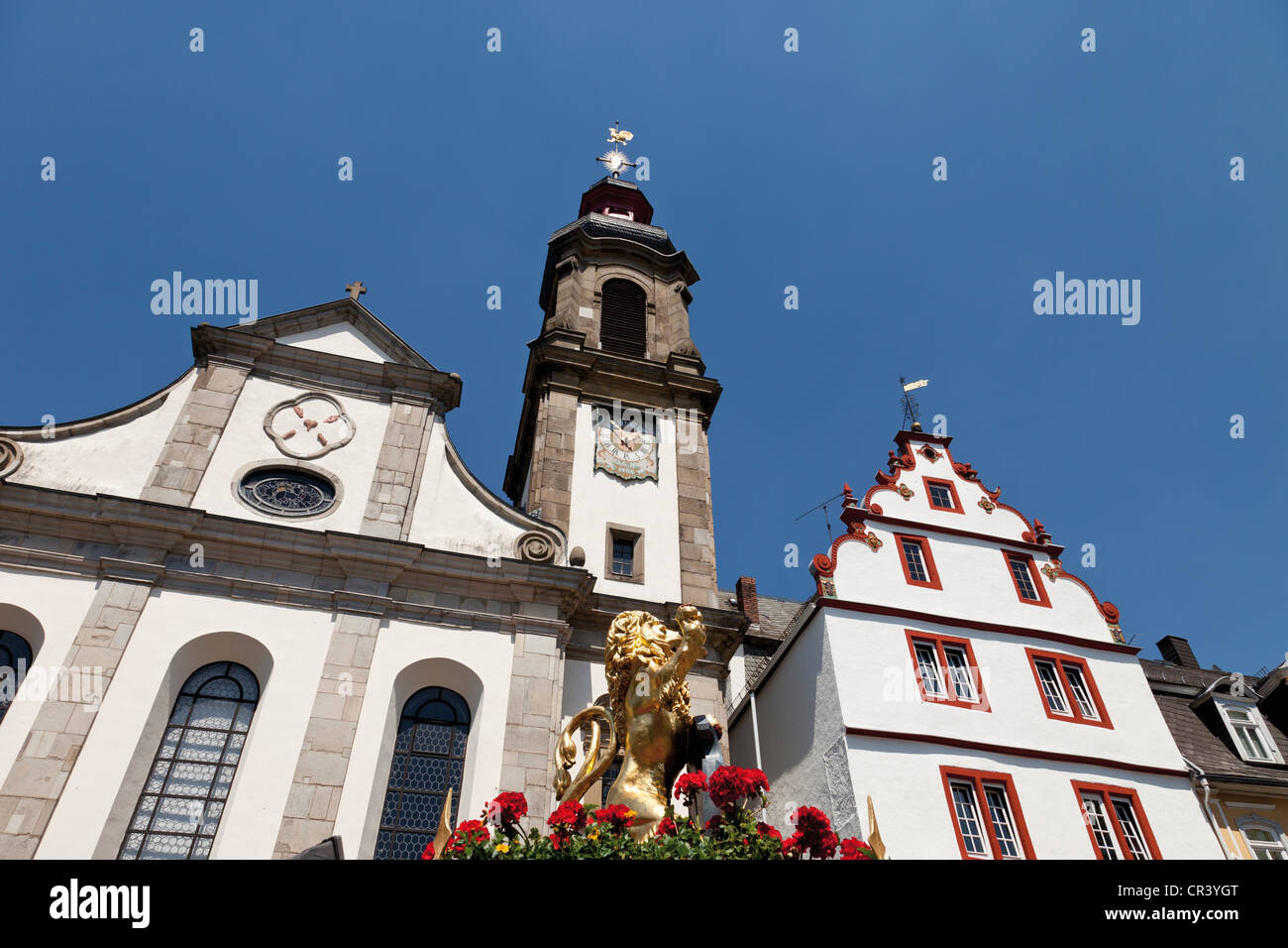 Maria Himmelfahrt or Assumption of Mary church, marketplace of ...