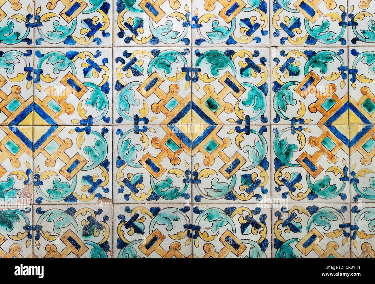 Blue tile mural hi-res stock photography and images - Alamy