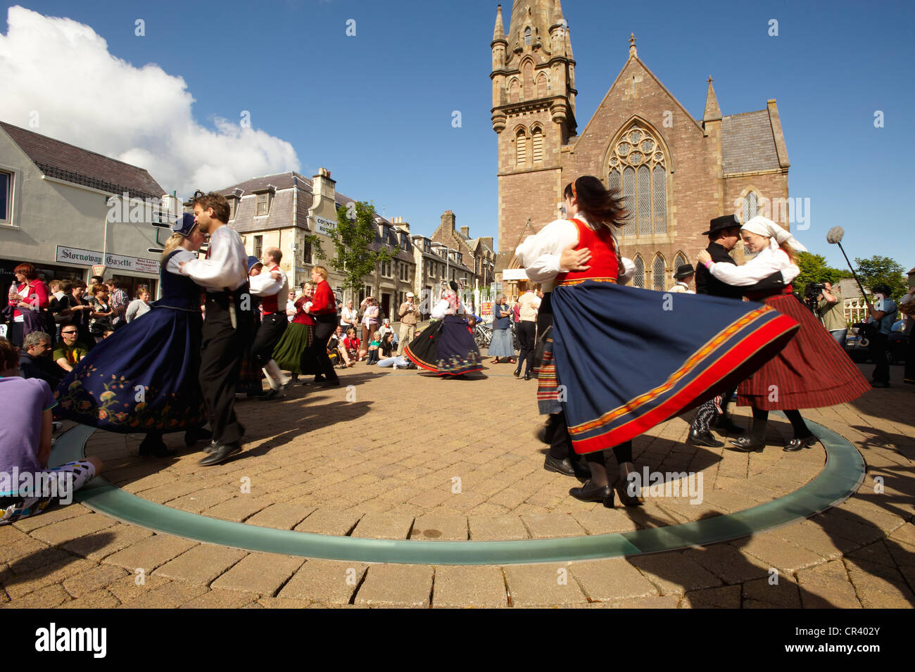 United Kingdom, Highlands, Outer Hebrides, Isle of Lewis, Stornoway ...