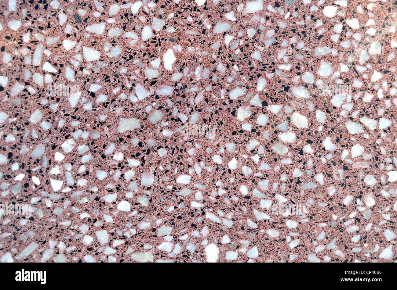 Stone slap with mosaic tiles, reddish Stock Photo - Alamy