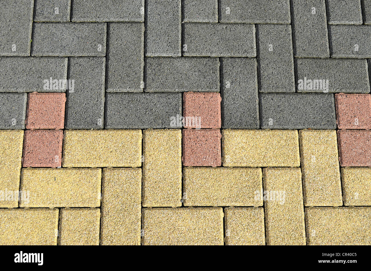 Coloured paving stones Stock Photo - Alamy