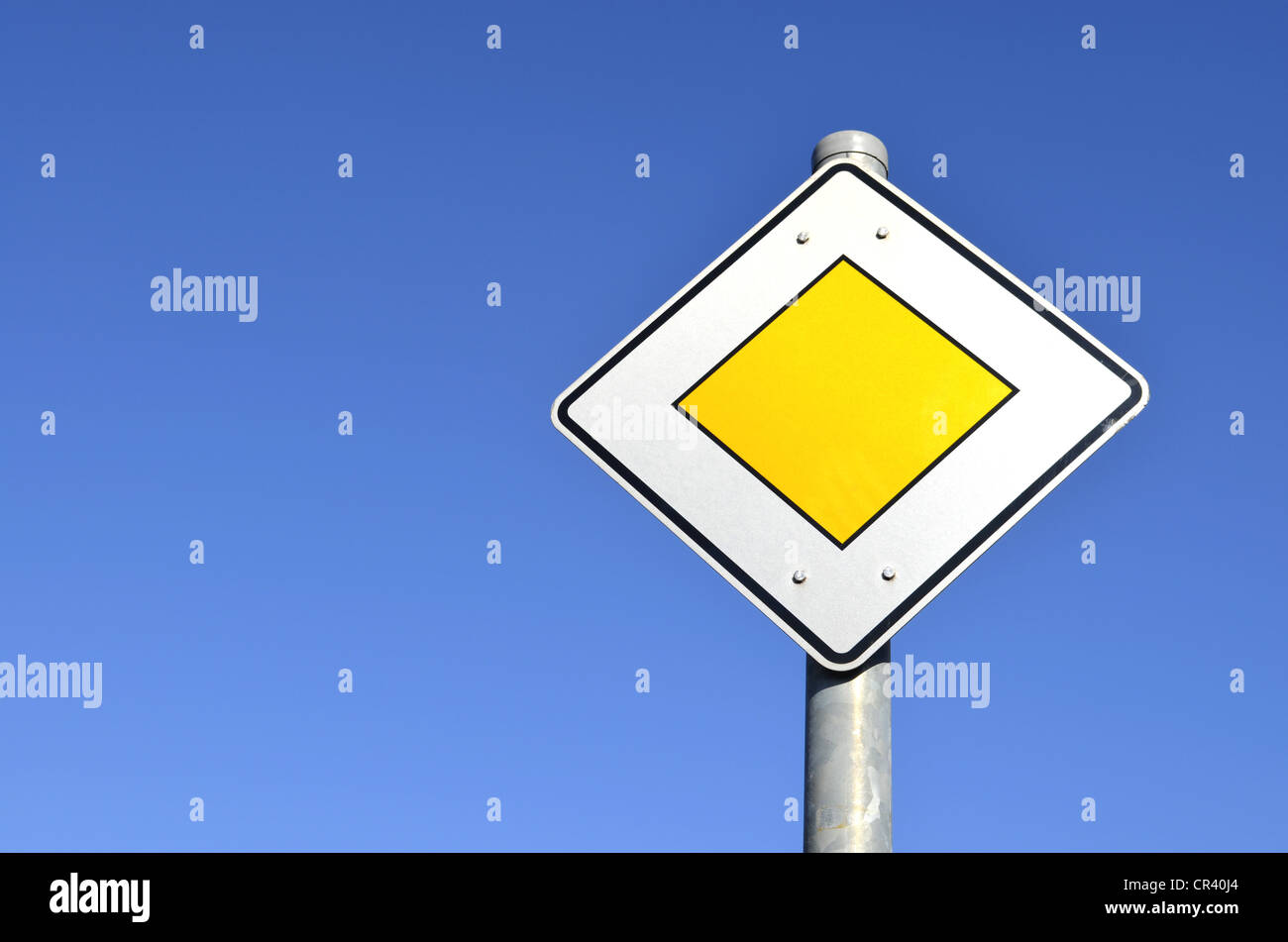 Right of way, traffic sign, Germany, Europe Stock Photo - Alamy