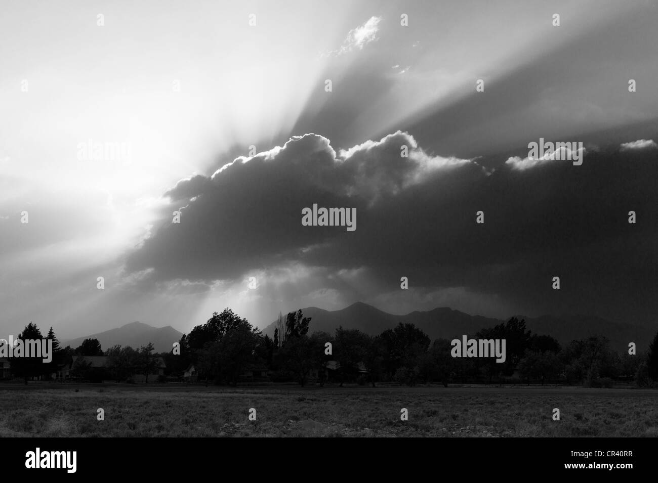 Distant forest fires and high winds create unusual cloud formations at ...