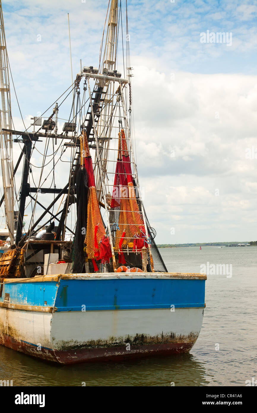 Old fishing trawler in Florida Stock Photo - Alamy