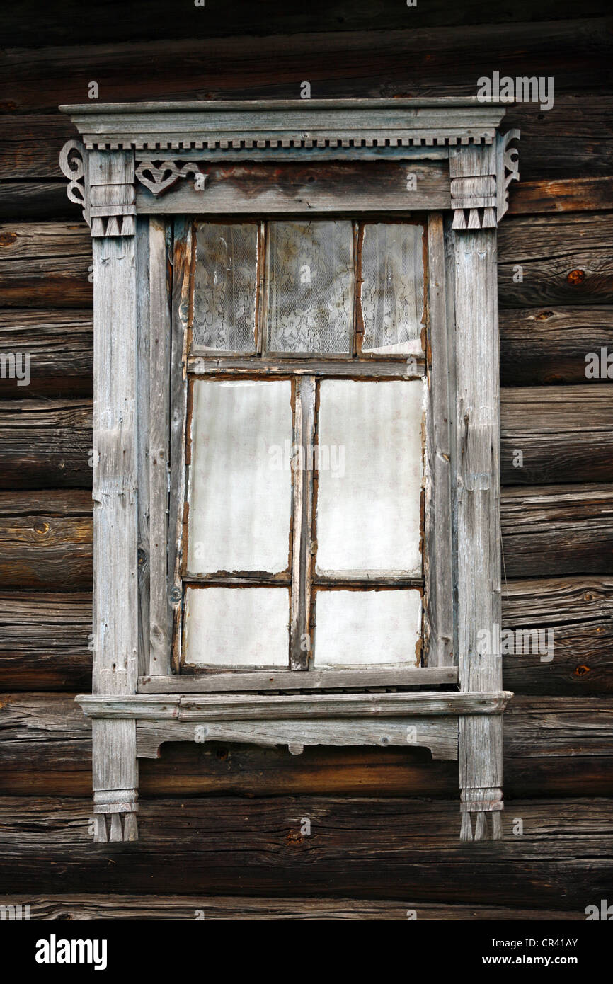 Very old window from the historical village Stock Photo - Alamy