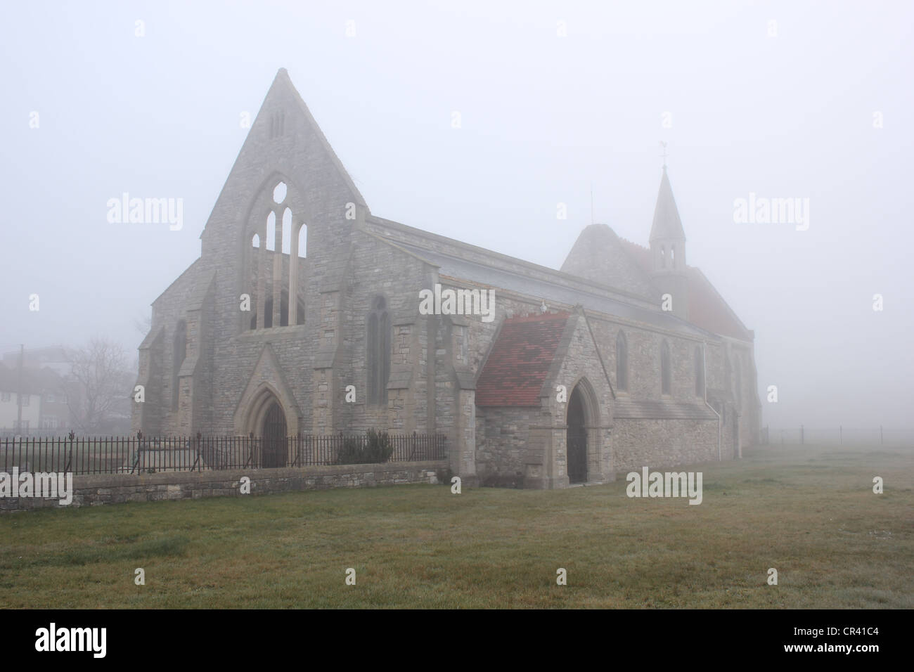 Old garrison church of portsmouth Stock Photo - Alamy