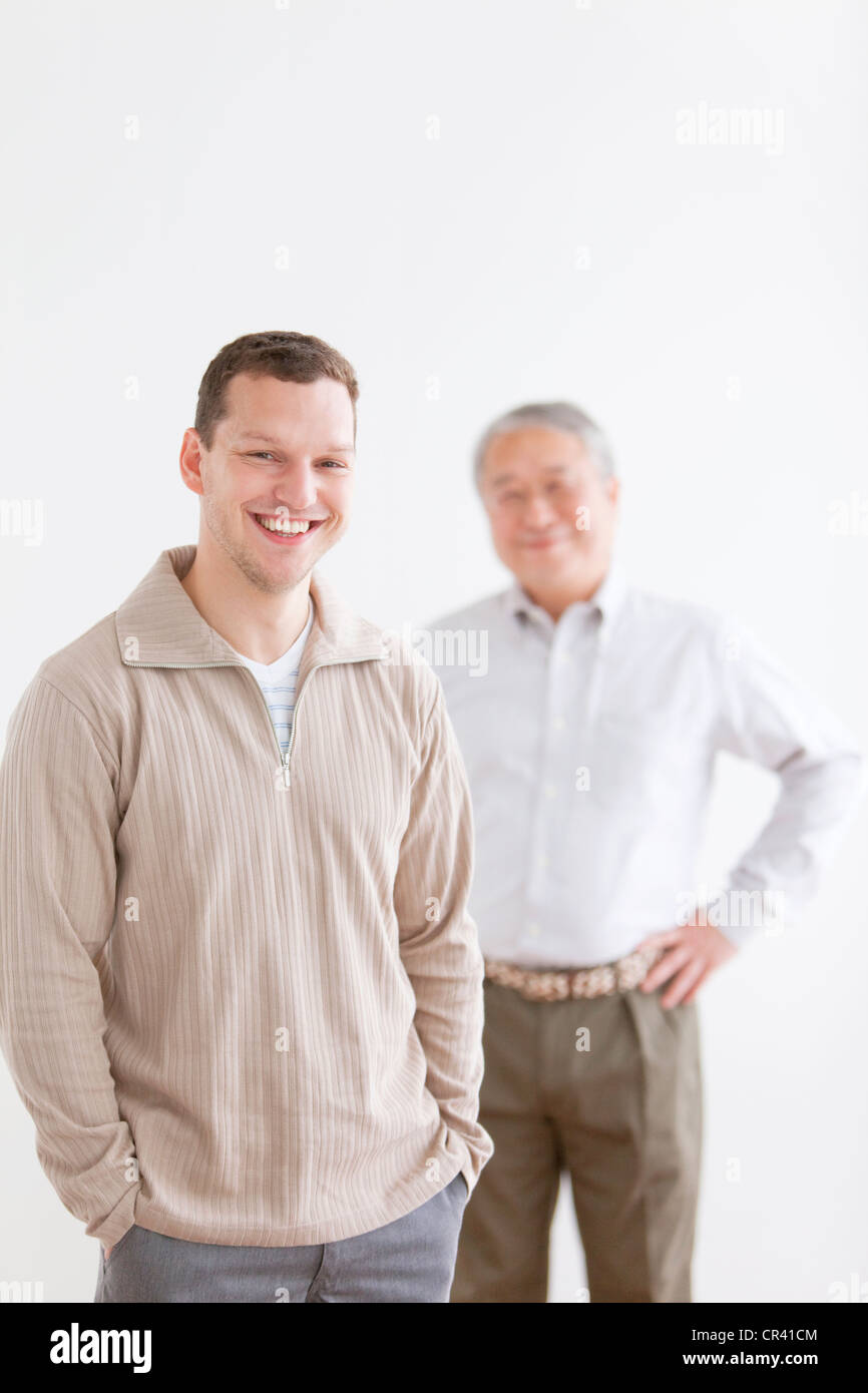 Portrait of Two Men Stock Photo - Alamy