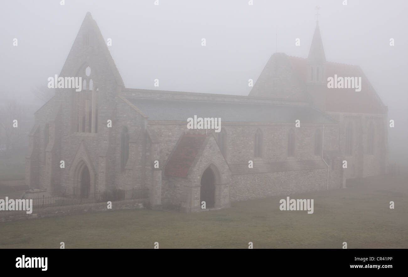 Old garrison church of portsmouth Stock Photo - Alamy