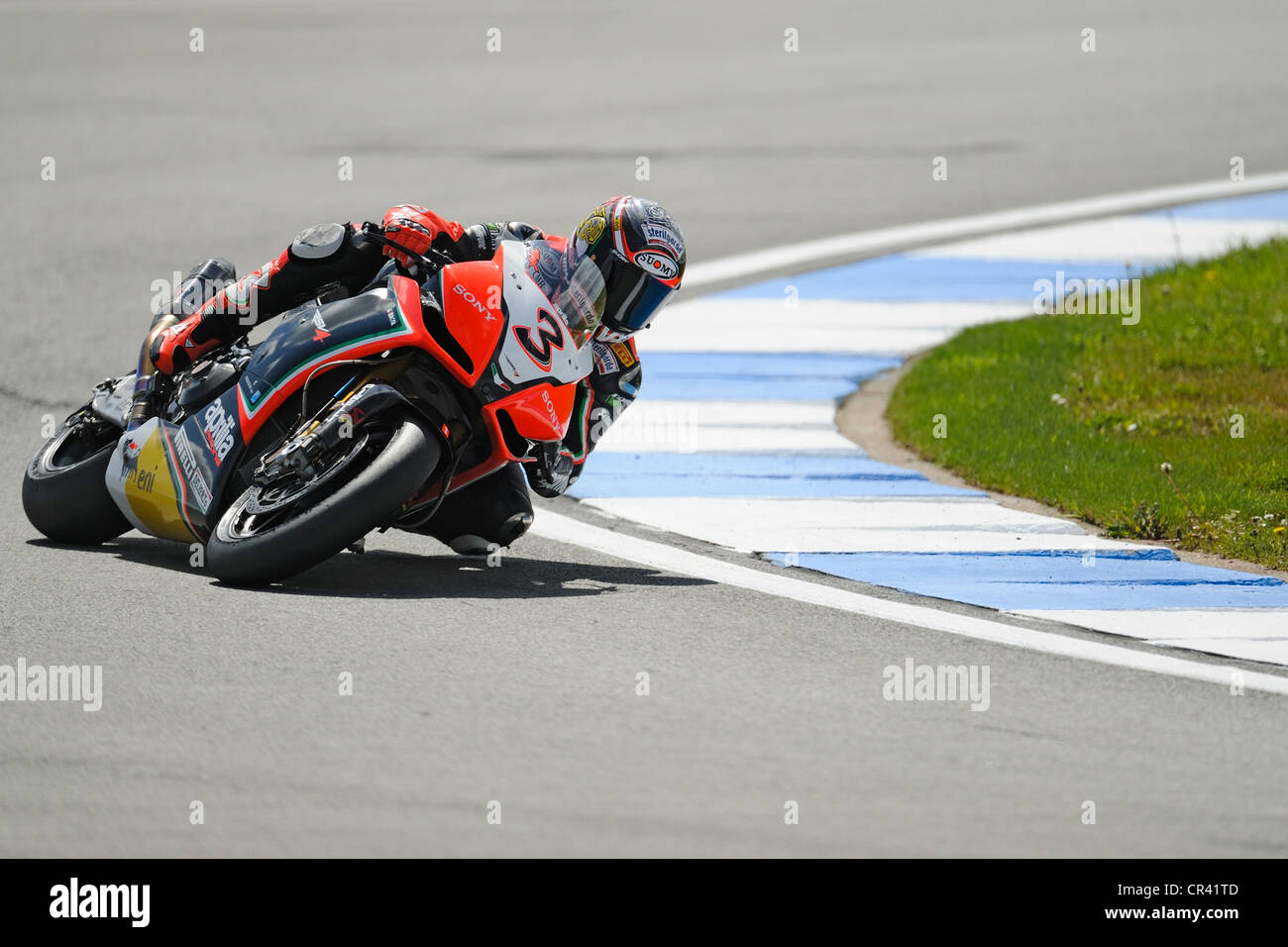 max biaggi on the aprilia, WSBK 2012 Stock Photo - Alamy