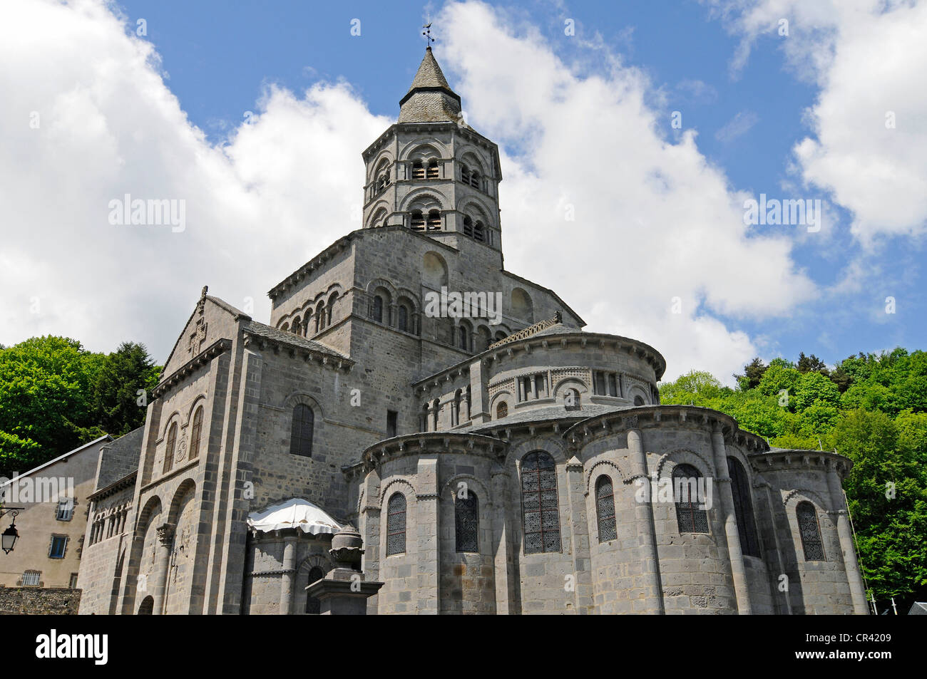 Notre Dame, pilgrimage church, shrine, Orcival, Auvergne, France ...