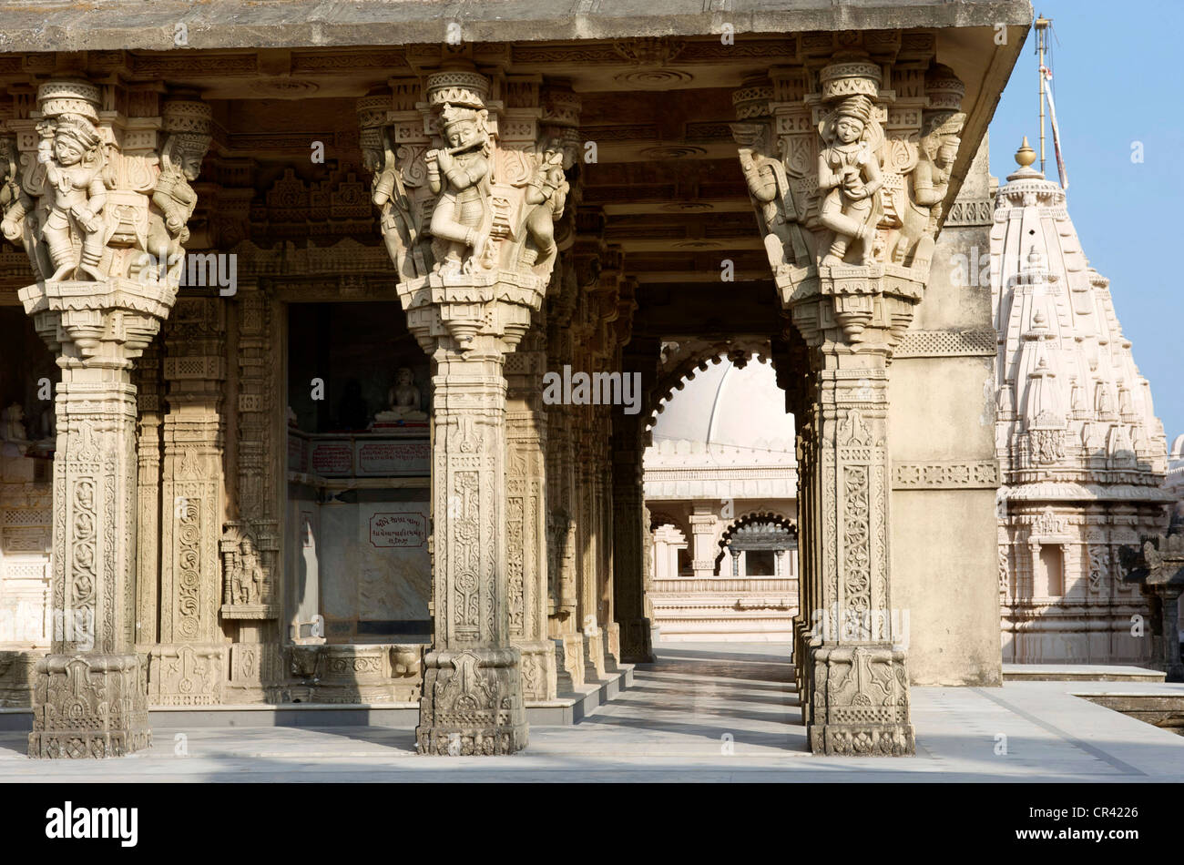 India, Gujarat State, Shatrunjaya Hill, Palitana Temples Stock Photo ...