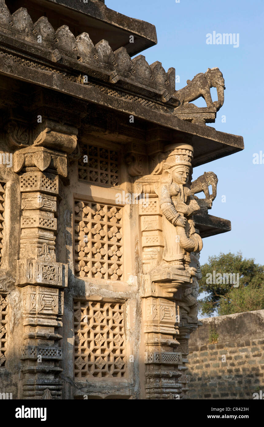 India, Gujarat State, Shatrunjaya Hill, Palitana Temples Stock Photo ...