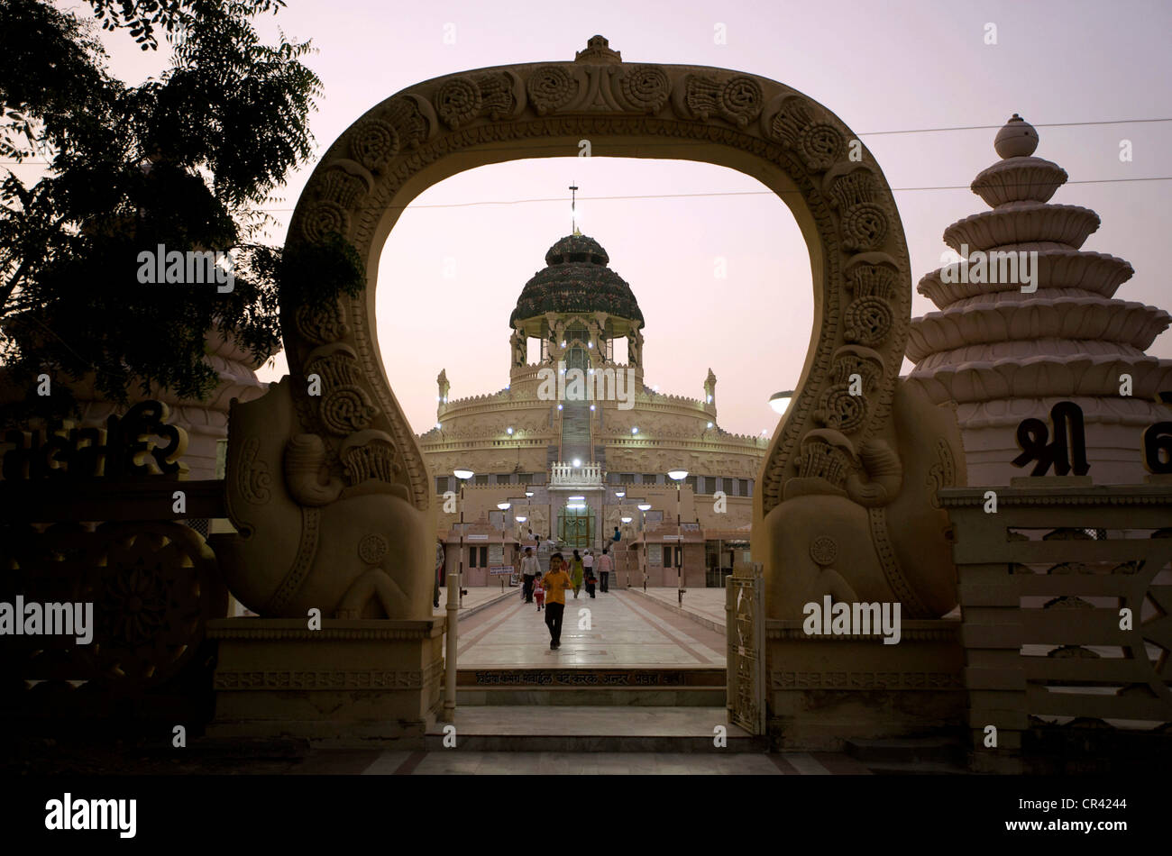 India, Gujarat State, Shatrunjaya Hill, Palitana Temples Stock Photo ...