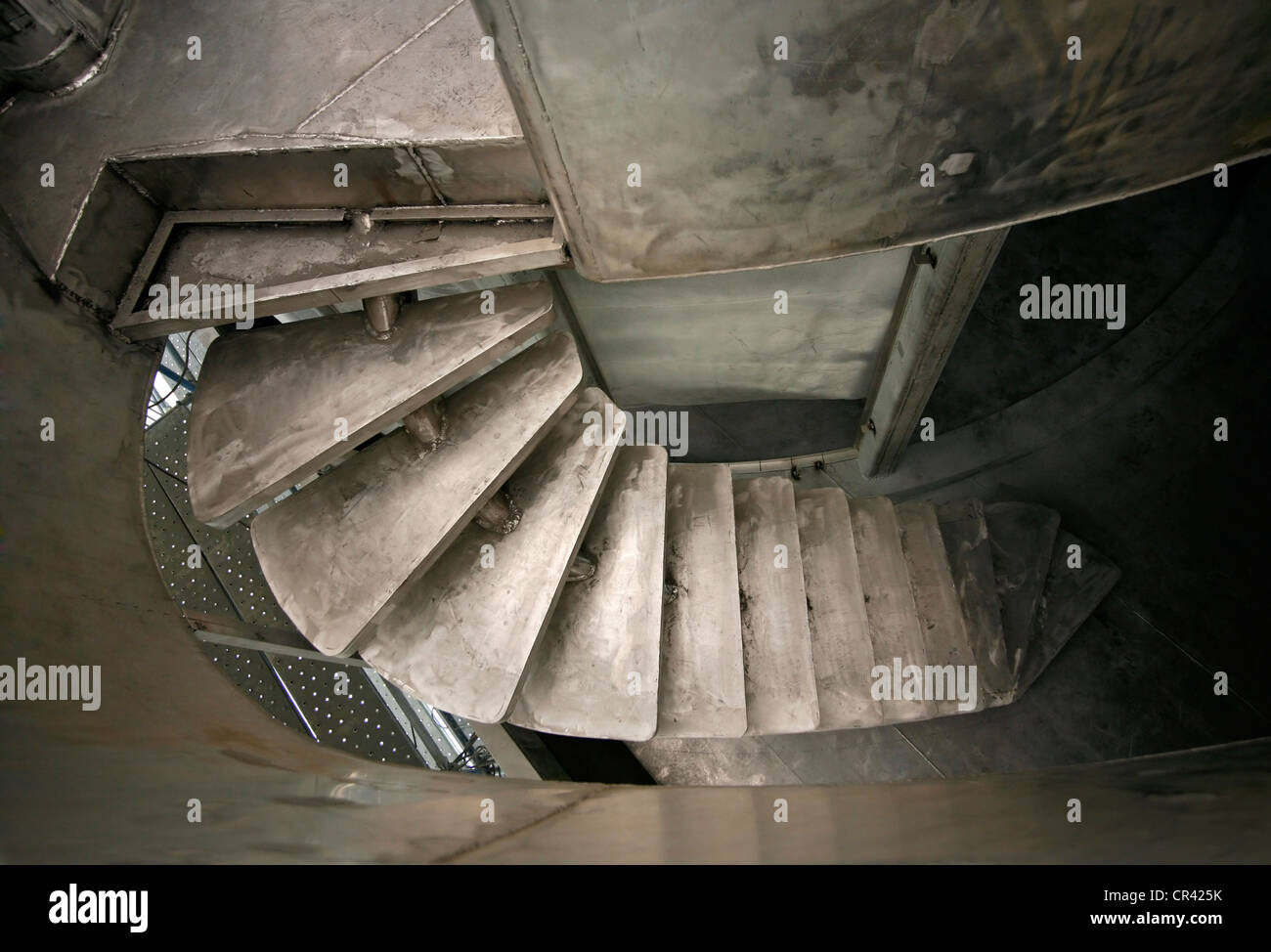 Ladder of a yacht the top view Stock Photo - Alamy