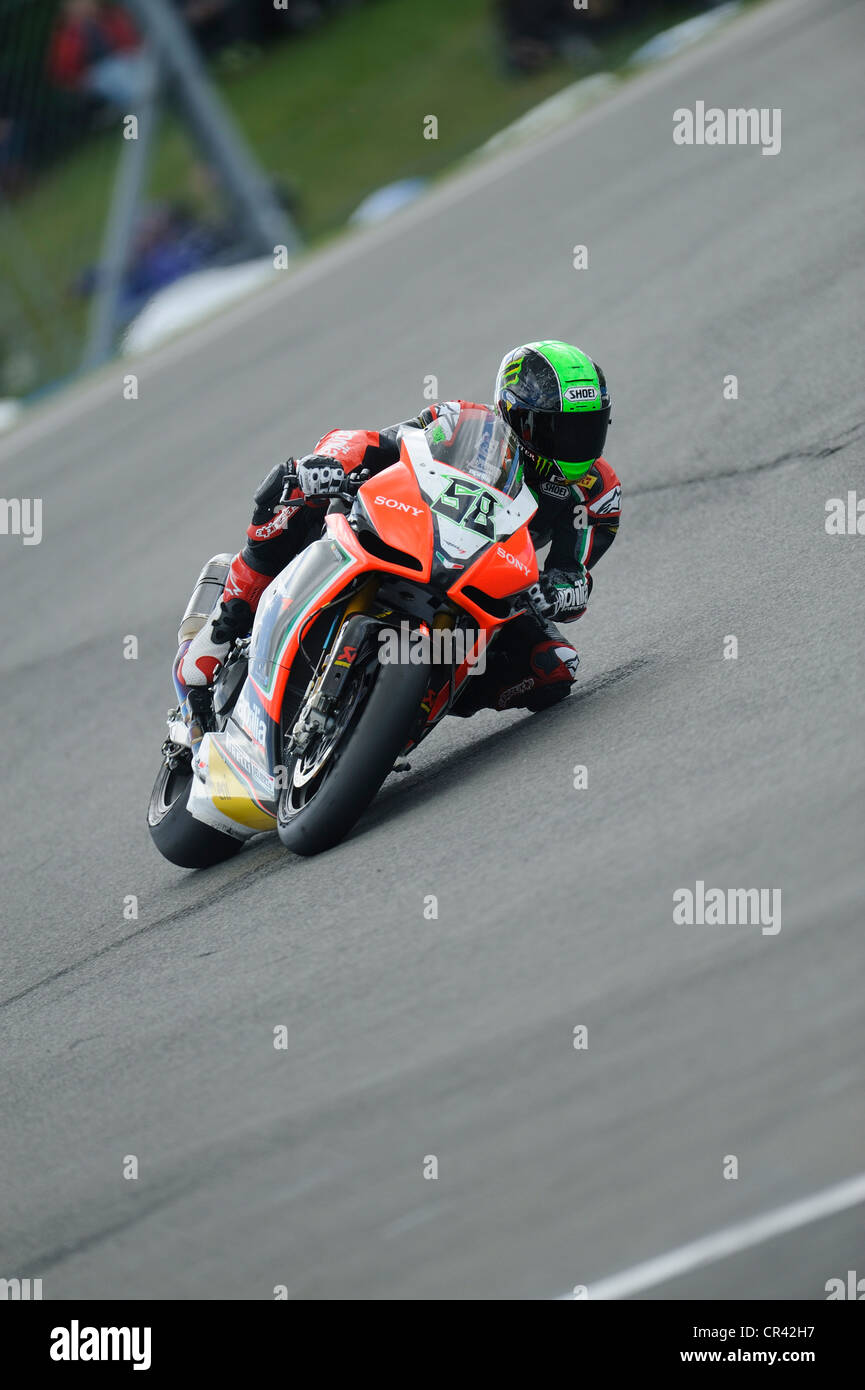 eugene laverty on the aprilia, WSBK 2012 Stock Photo - Alamy