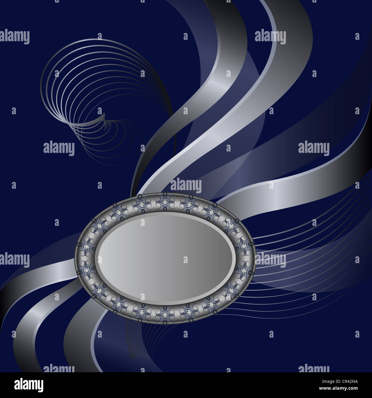 Abstract background with metallic lines pattern and label Stock Photo ...