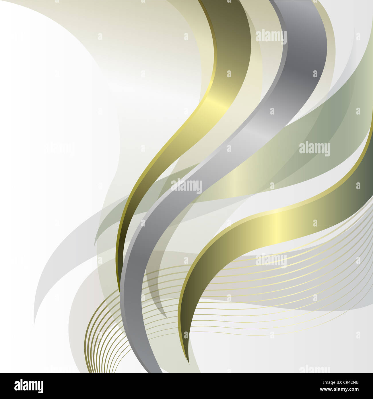 Golden ribbon background flowing lines hi-res stock photography and ...