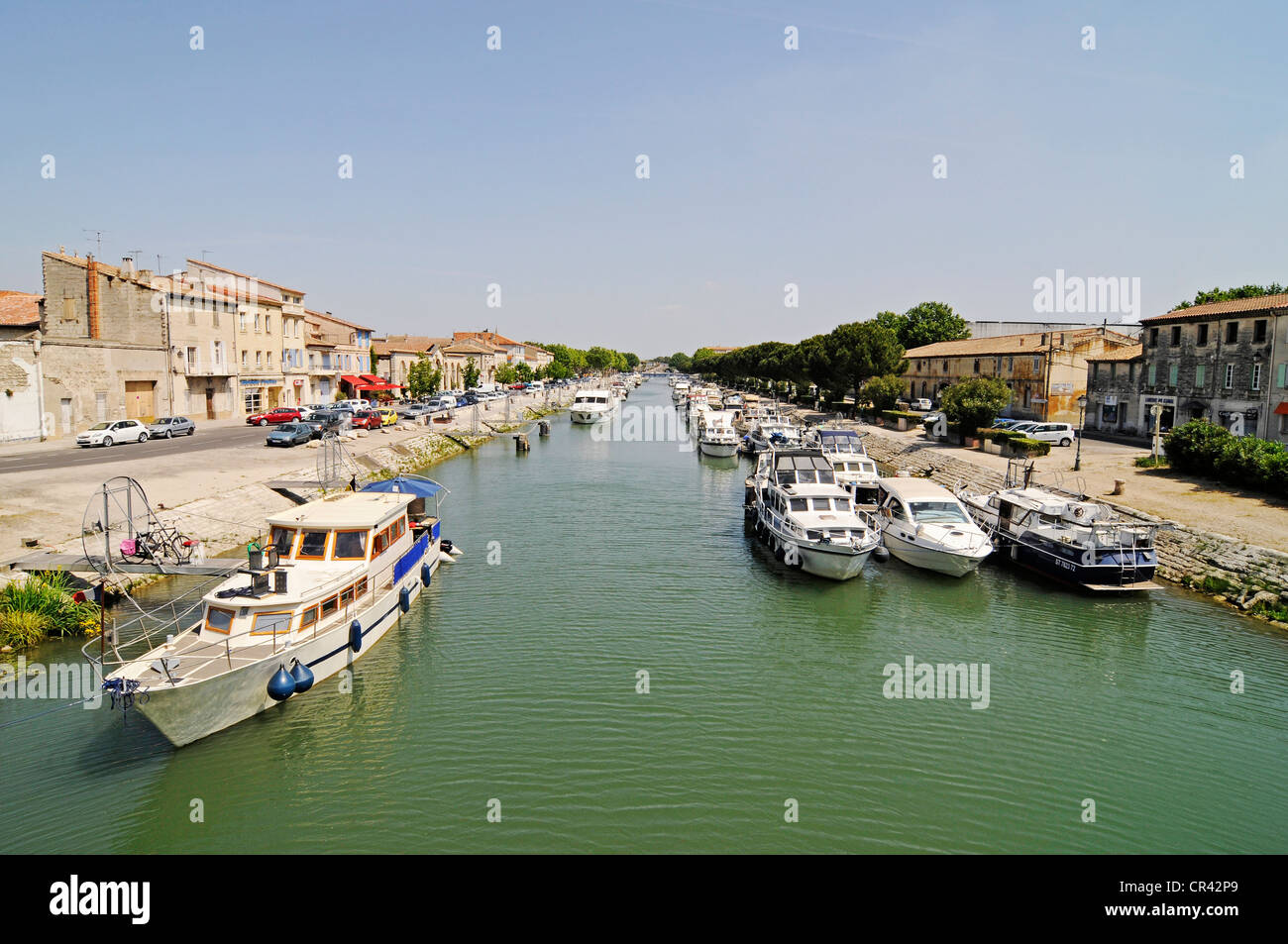 Boats on the Canal du Rhone a Sete canal, Rhone river, canal, marina ...