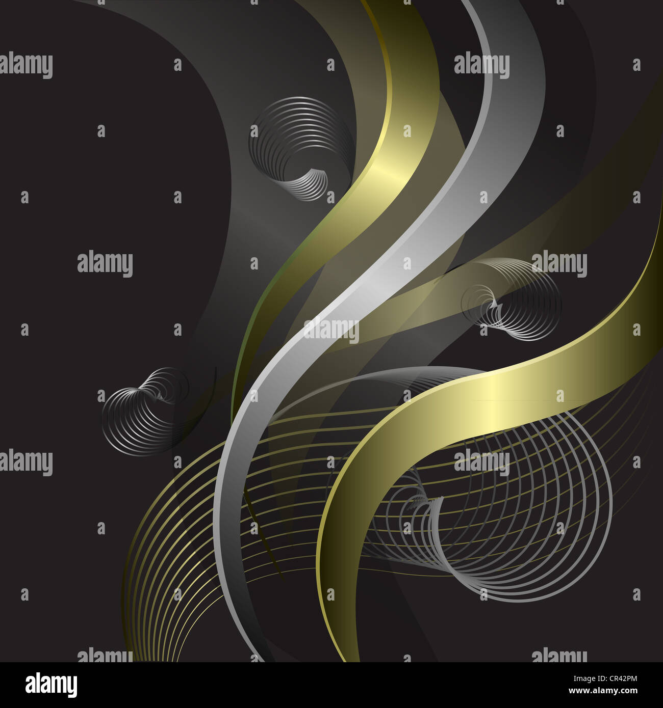 Abstract background with metallic lines pattern, graphic style Stock ...