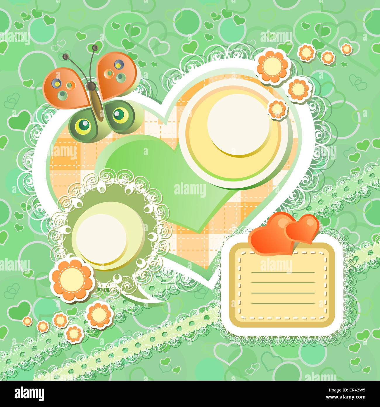 Baby card scrapbook elements in hi-res stock photography and images - Alamy