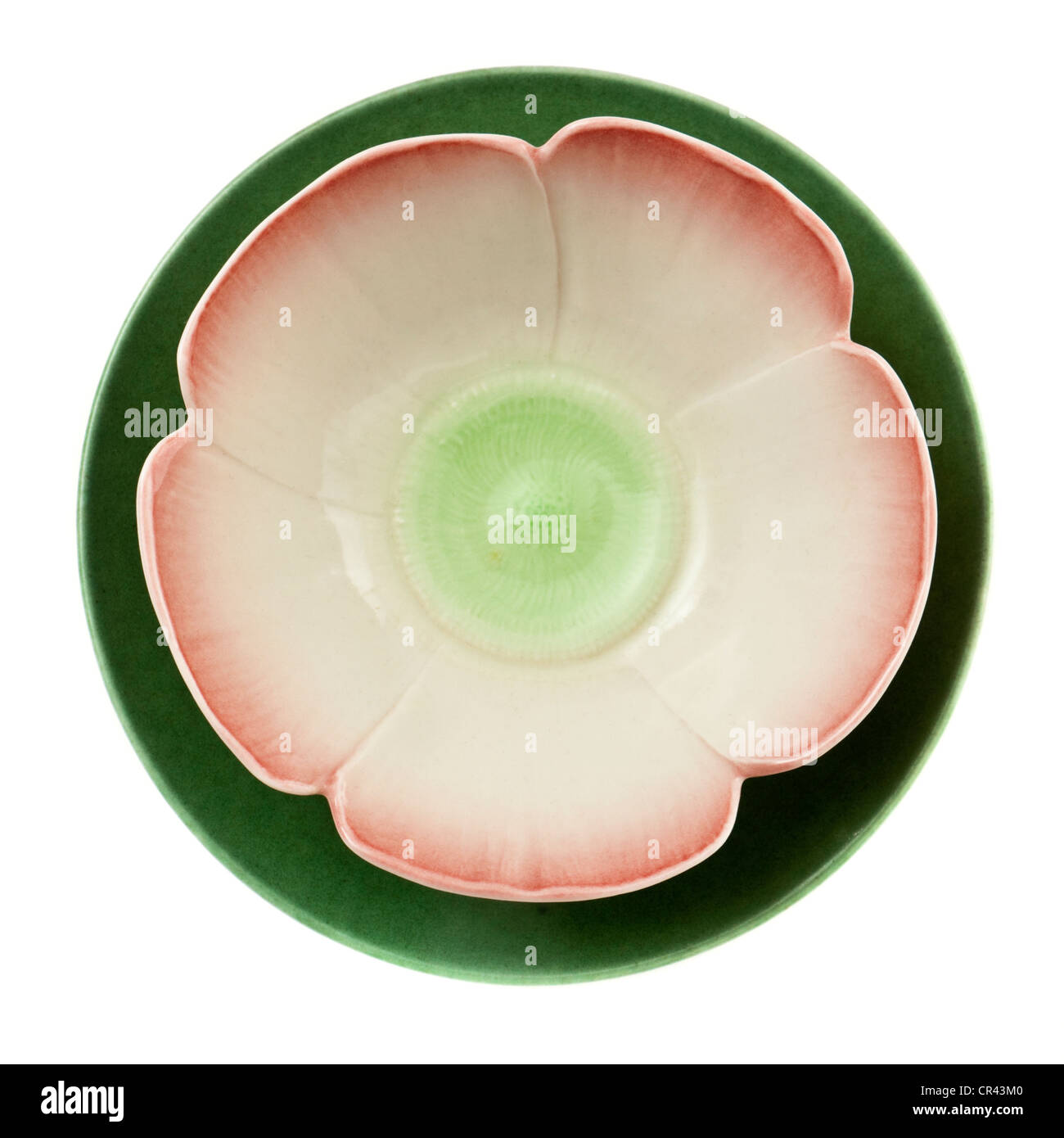 Vintage ceramic flower shaped bowl and saucer by Branksome China ...