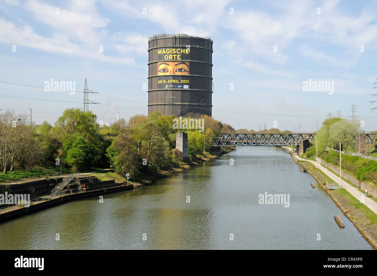 Gasometer, exhibition Magische Orte or Magical places, industrial ...