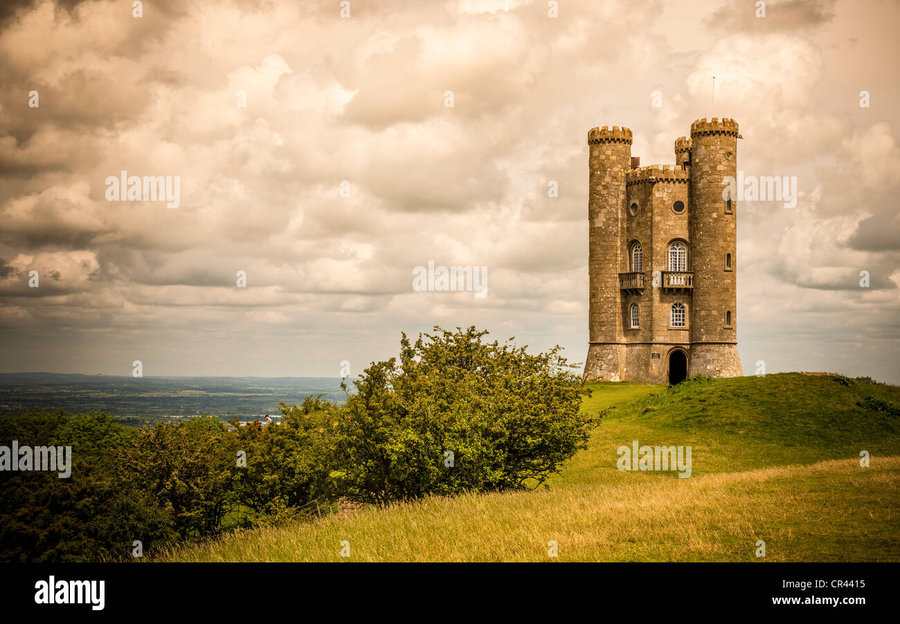 Broadway Tower, Broadway, The Cotswolds, England Stock Photo - Alamy