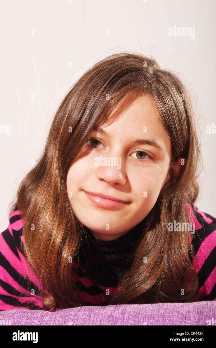 Girl, 13, portrait Stock Photo - Alamy