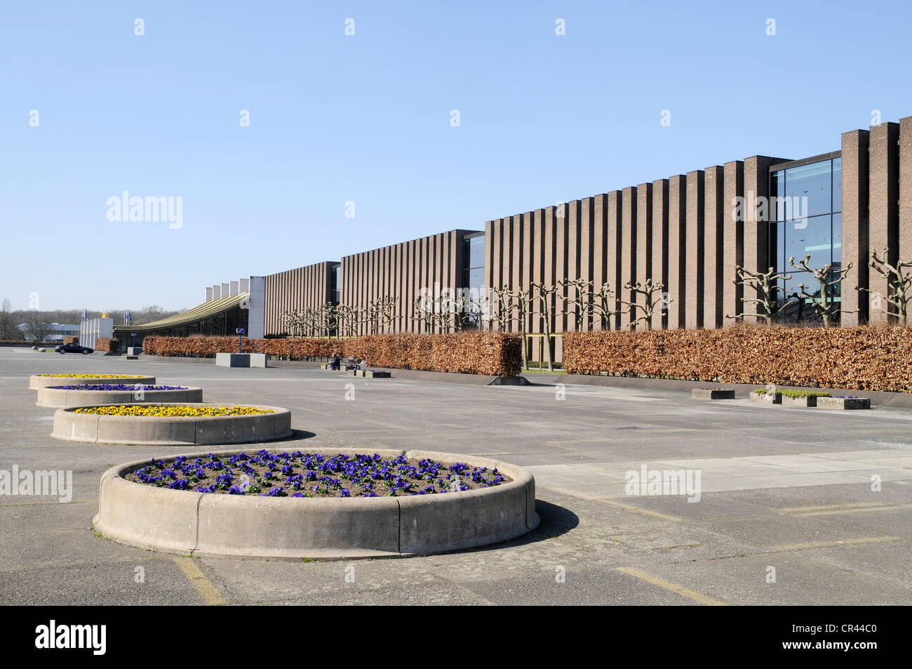 City hall, Europaplatz square, Castrop-Rauxel, Ruhr Area, North Rhine ...