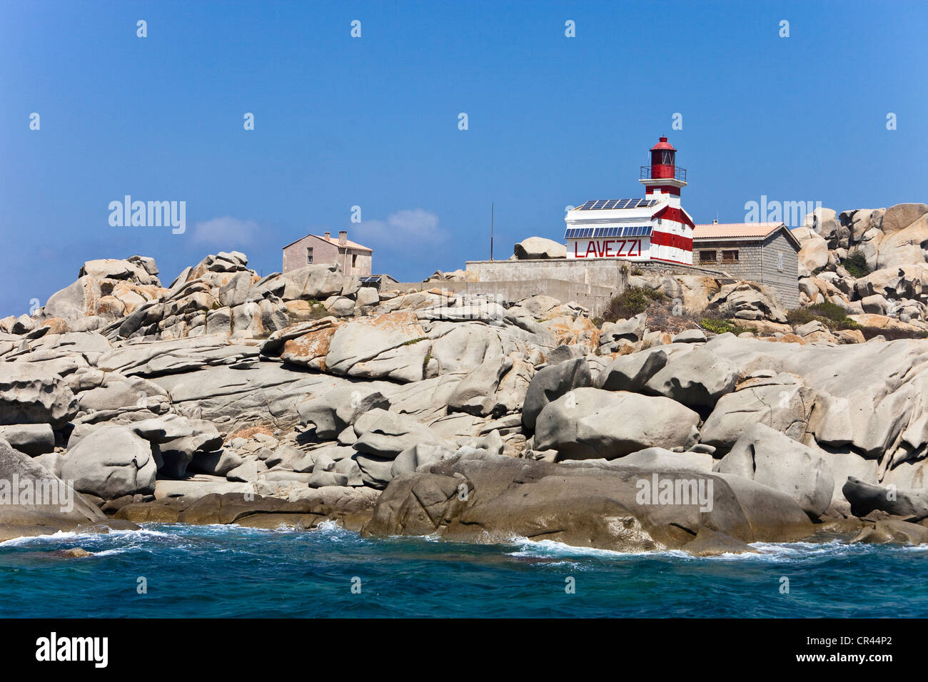 France, Corse du Sud, lighthouse of Lavezzi Islands Stock Photo - Alamy