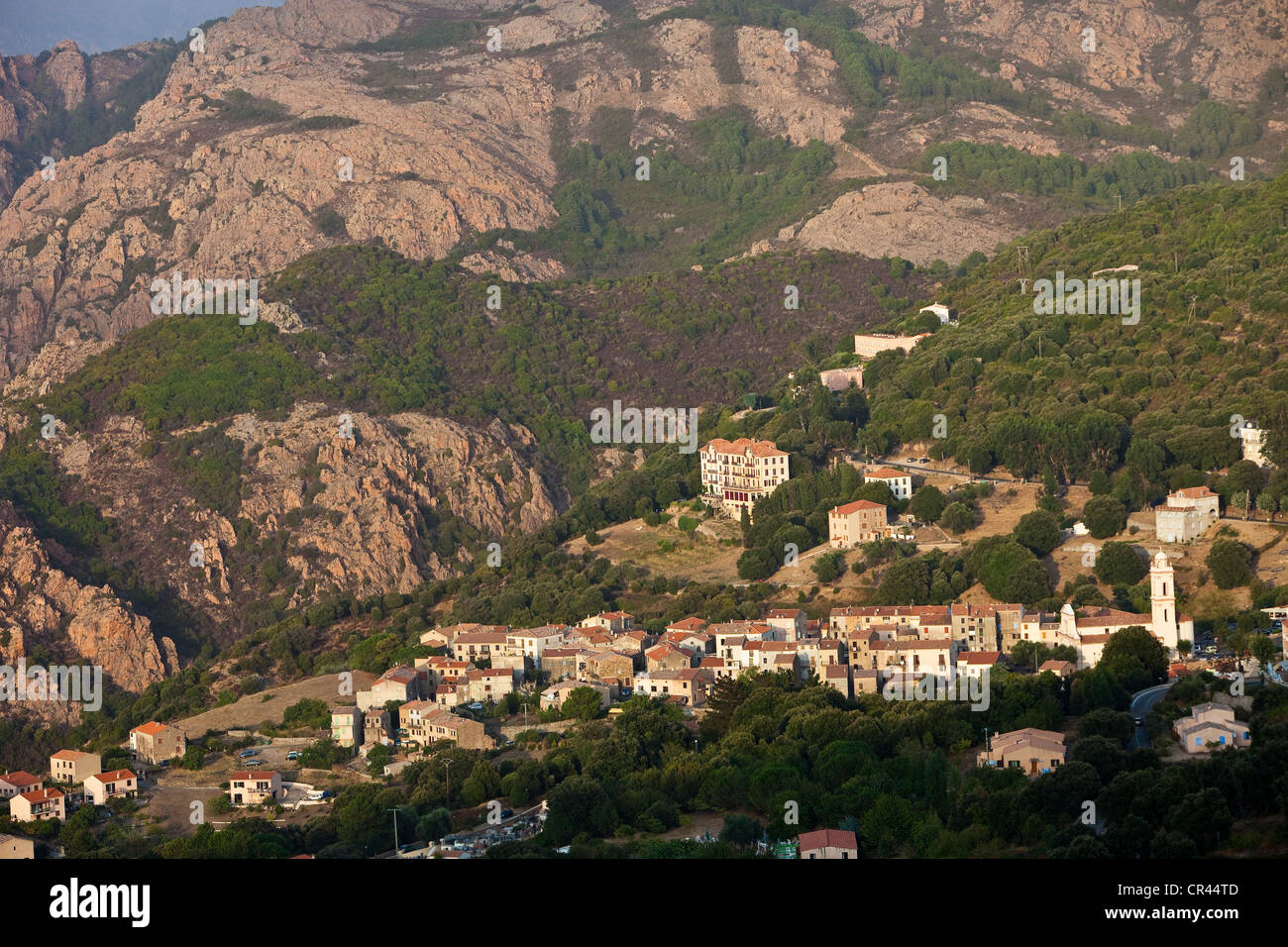 France, Corse du Sud, Gulf of Porto, Piana, labelled Les Plus Beaux ...