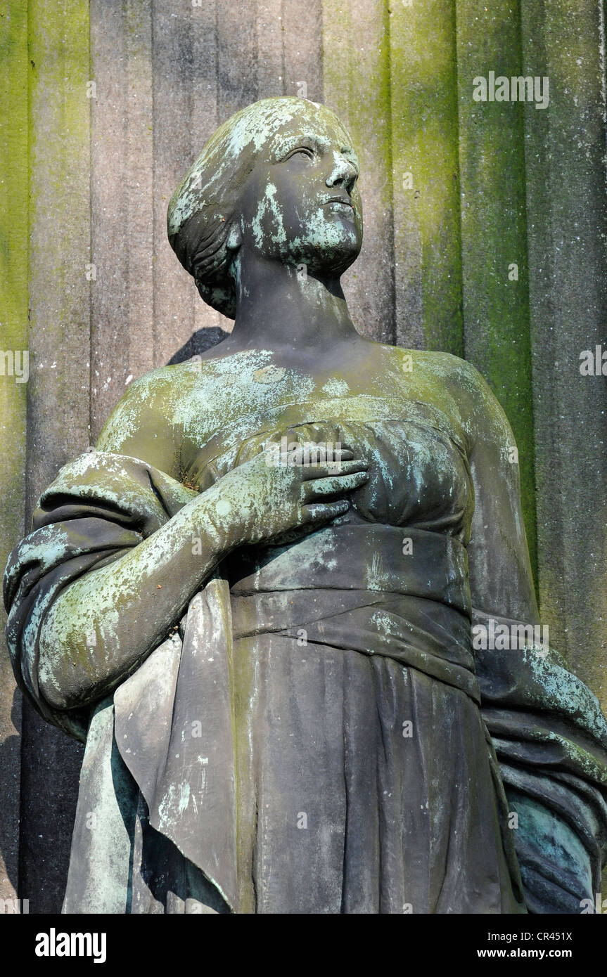 Female statue mourning hi-res stock photography and images - Alamy