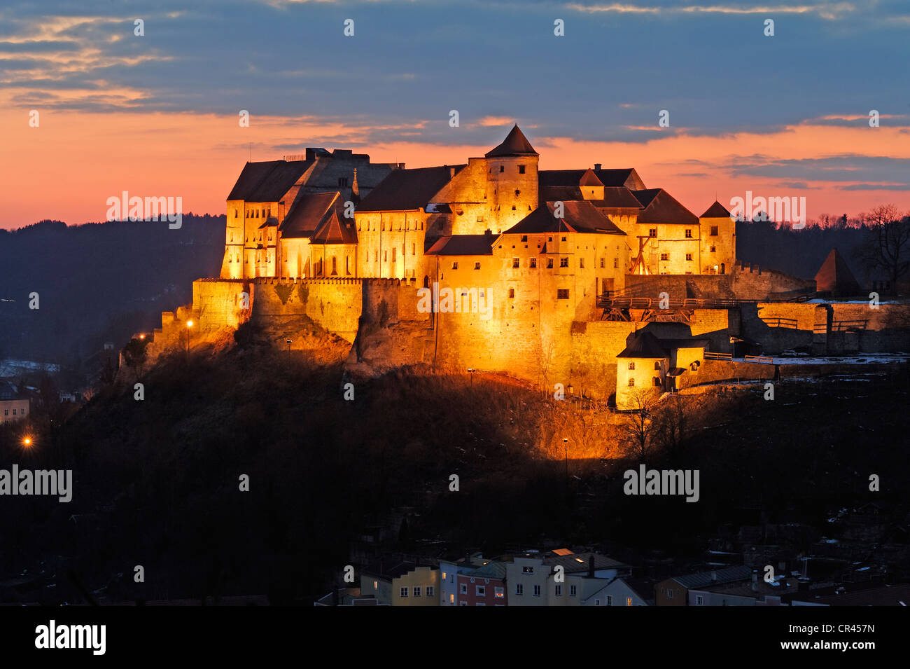 Castle, Burghausen, Upper Bavaria, Germany, Europe Stock Photo - Alamy