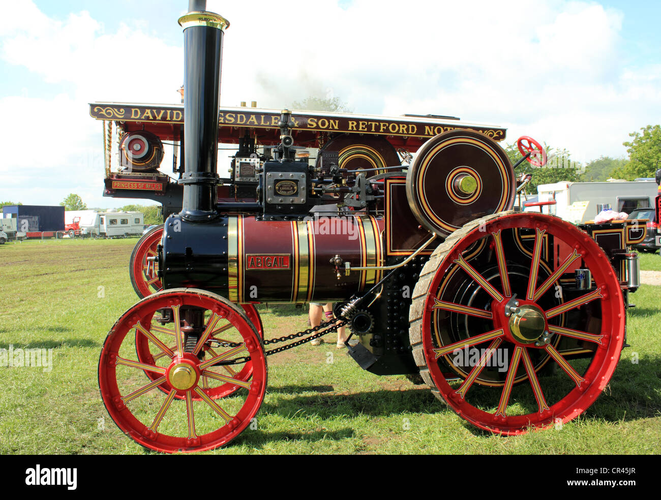 Steam Traction Road Engine from bygone days at a Classic Vintage Rally ...