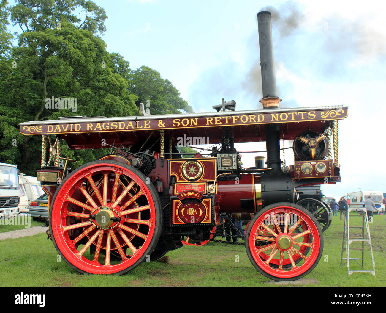 Steam Traction Road Engine from bygone days at a Classic Vintage Rally ...
