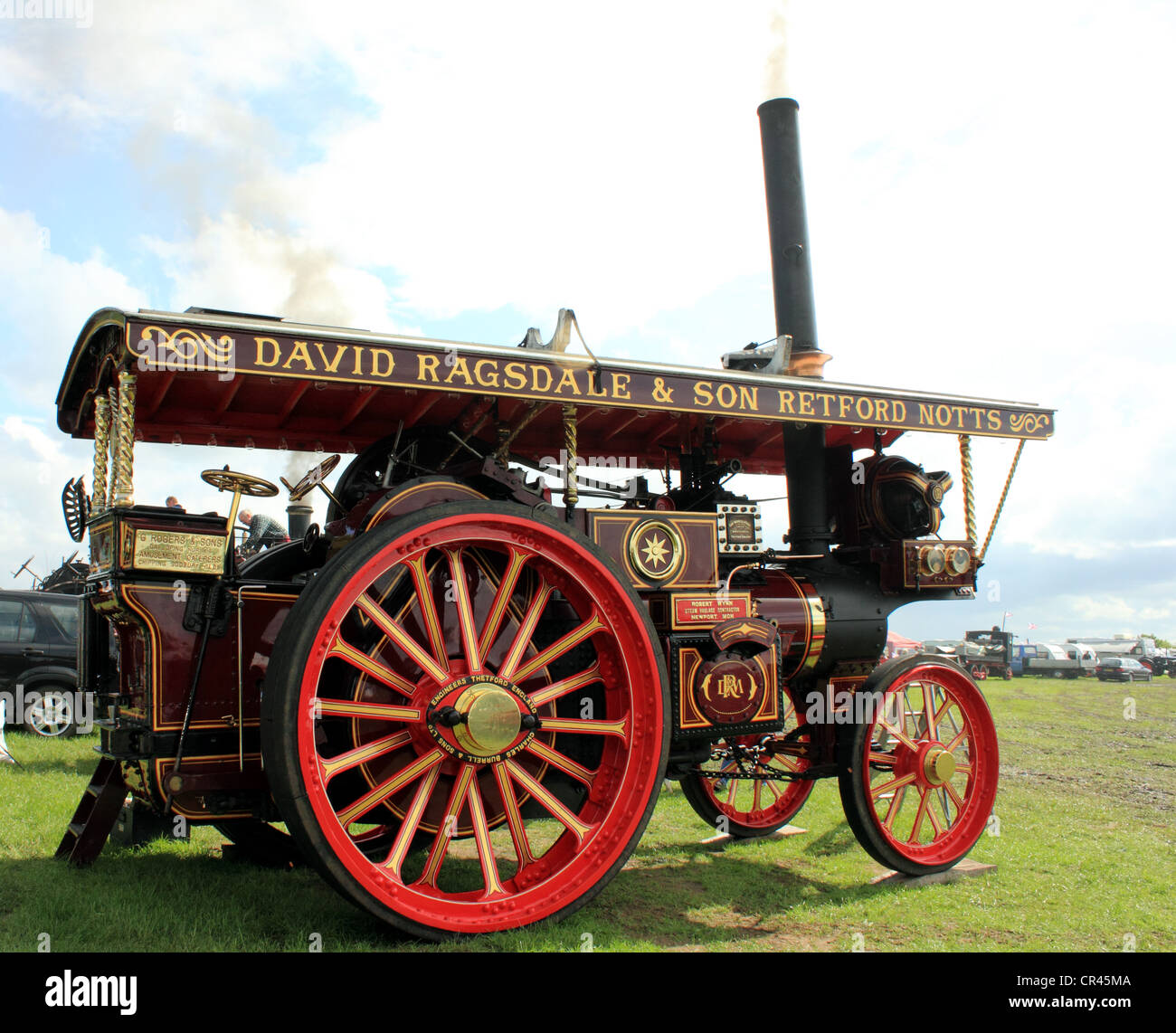 Steam Traction Road Engine from bygone days at a Classic Vintage Rally ...